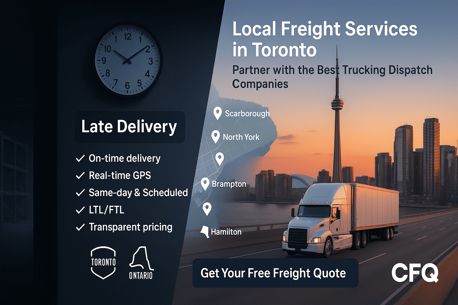 Local Freight Companies in Toronto | Best Trucking Dispatching – CFQ